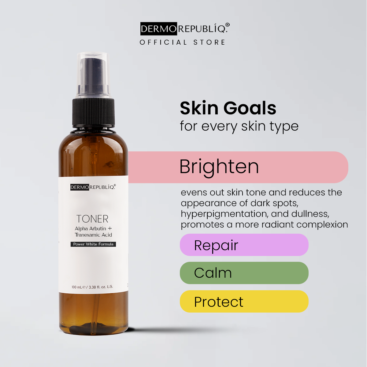 Dermorepubliq Alpha Arbutin + Tranexamic Acid Ultra Whitening Toner ...