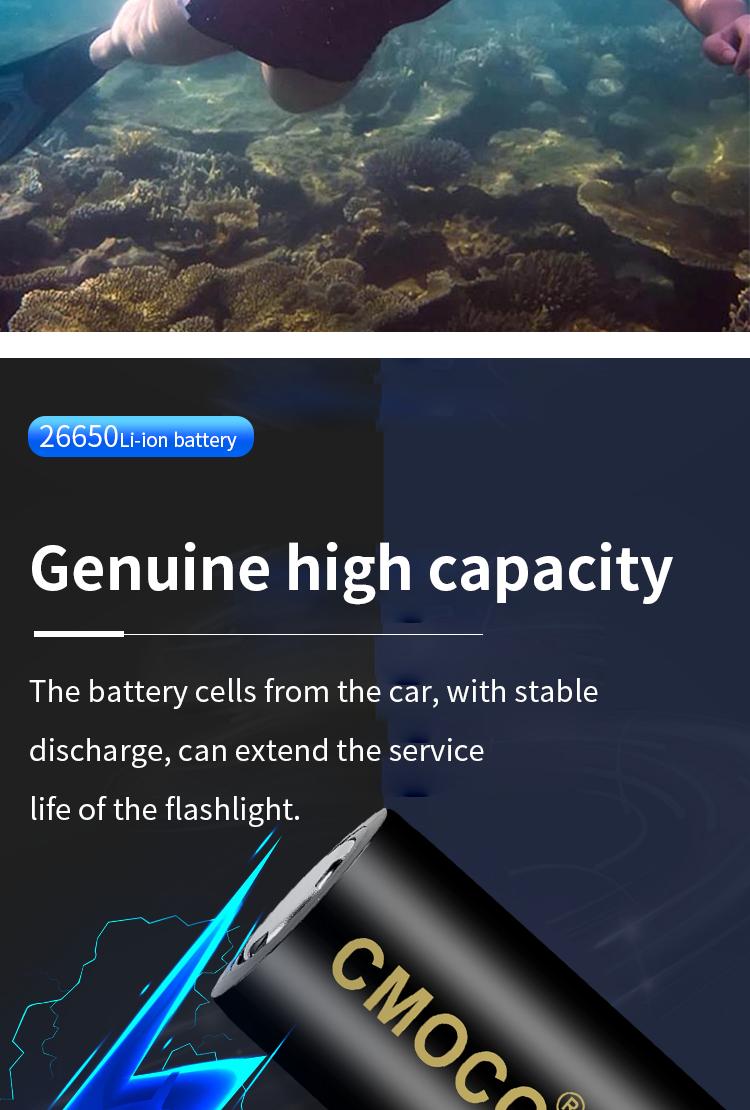 CMOCO 26650 Rechargeable Li-ion Battery 3.7V -4.2V 6800mah 70A for ...