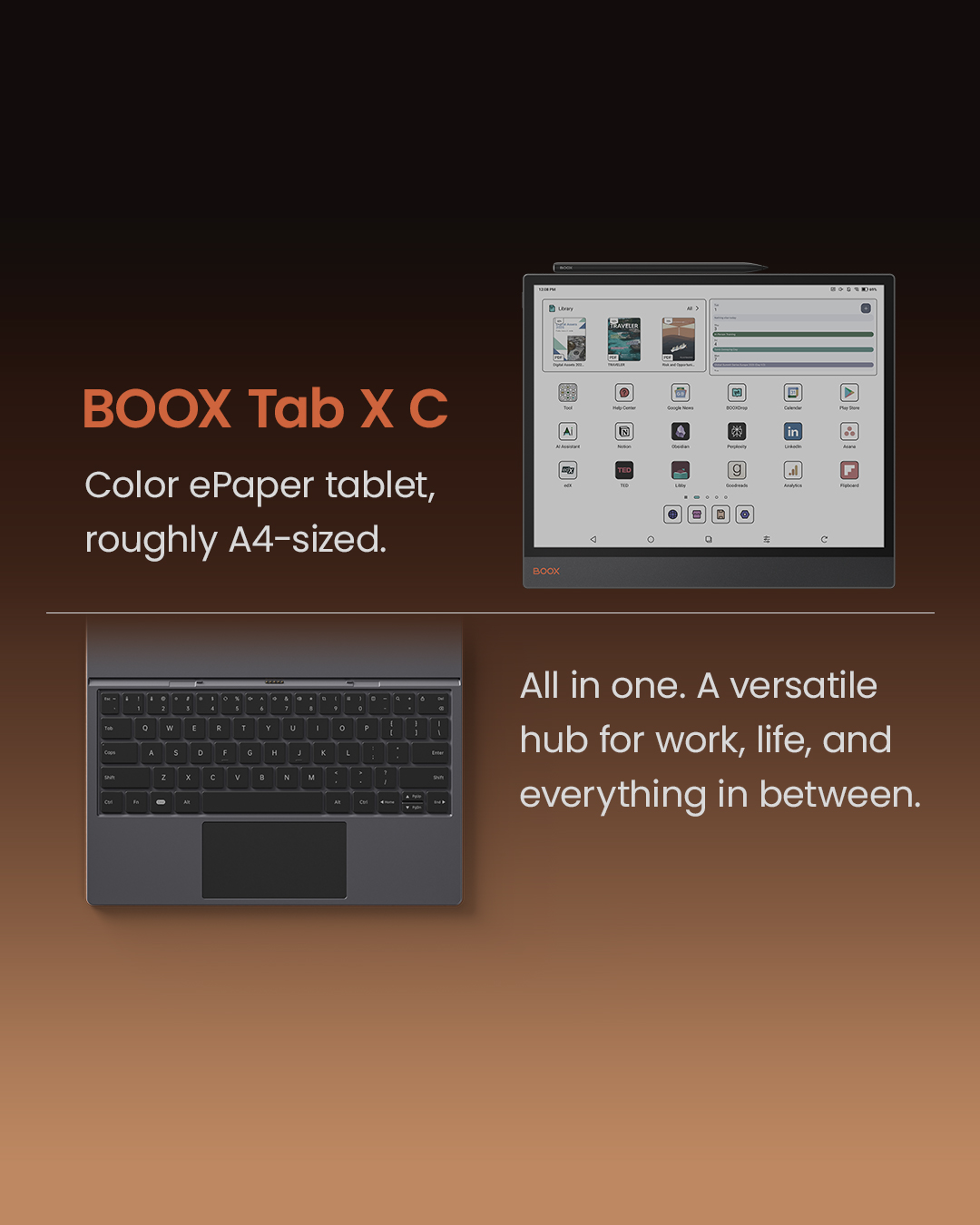 BOOX Tab X C 13-inch Colored E-ink e-reader and Tablet with InkSpire ...