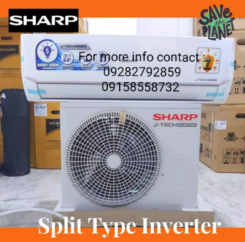SHARP 1HP Split Type Inverter Airconditioner | Shopee Philippines