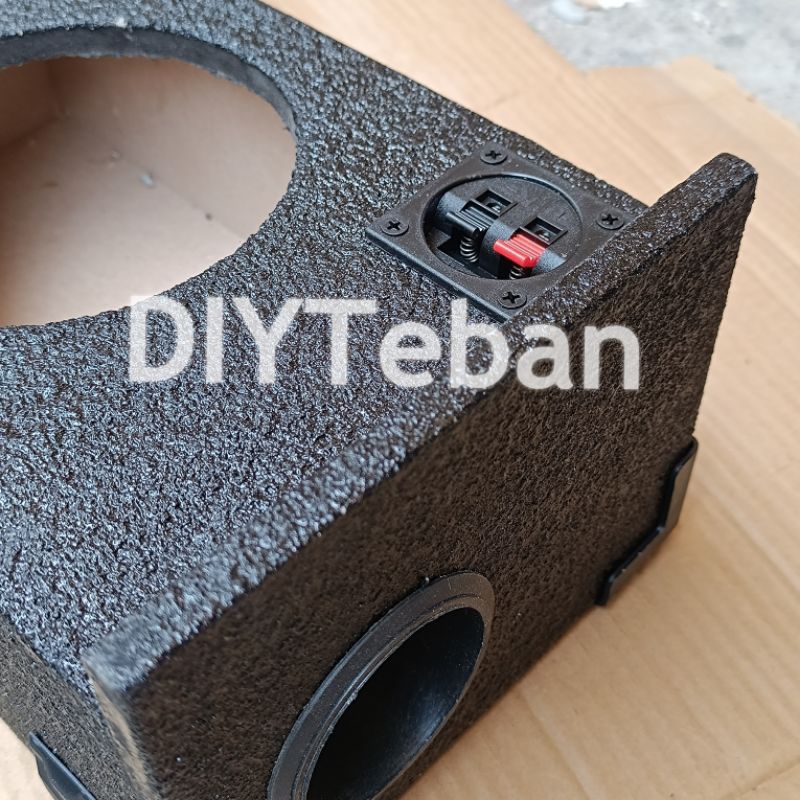 6.5 Shallow Box / Down Firing Subwoofer Box with air tube and terminal ...