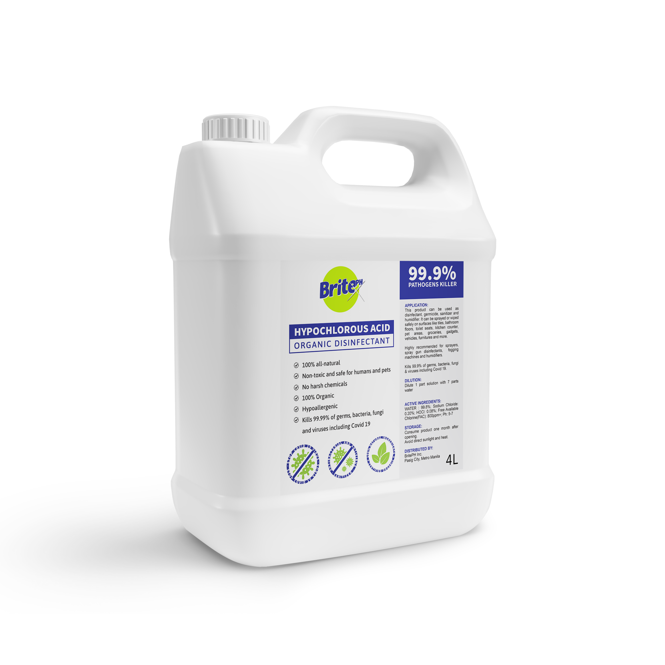 Hypochlorous Acid Multi-surface Cleaning Solution & Disinfectant DIY ...