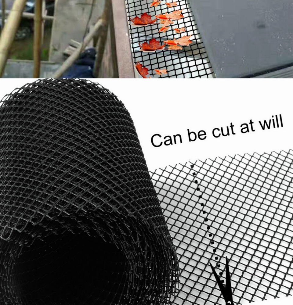 Plastic Gutter Guard Mesh Gutter Guard Roll Leaf Guard Splash Roof ...