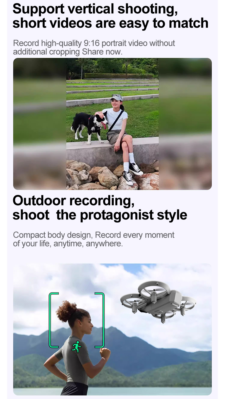 Drone 4K Dual Camera Dual Battery DJI Neo Wifi Optical Flow Obstacle ...