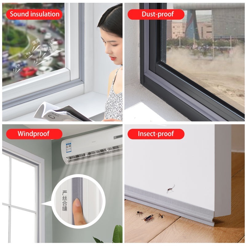 Window Sealing Strip Anti-Leakage Sliding Window Sound Insulation ...