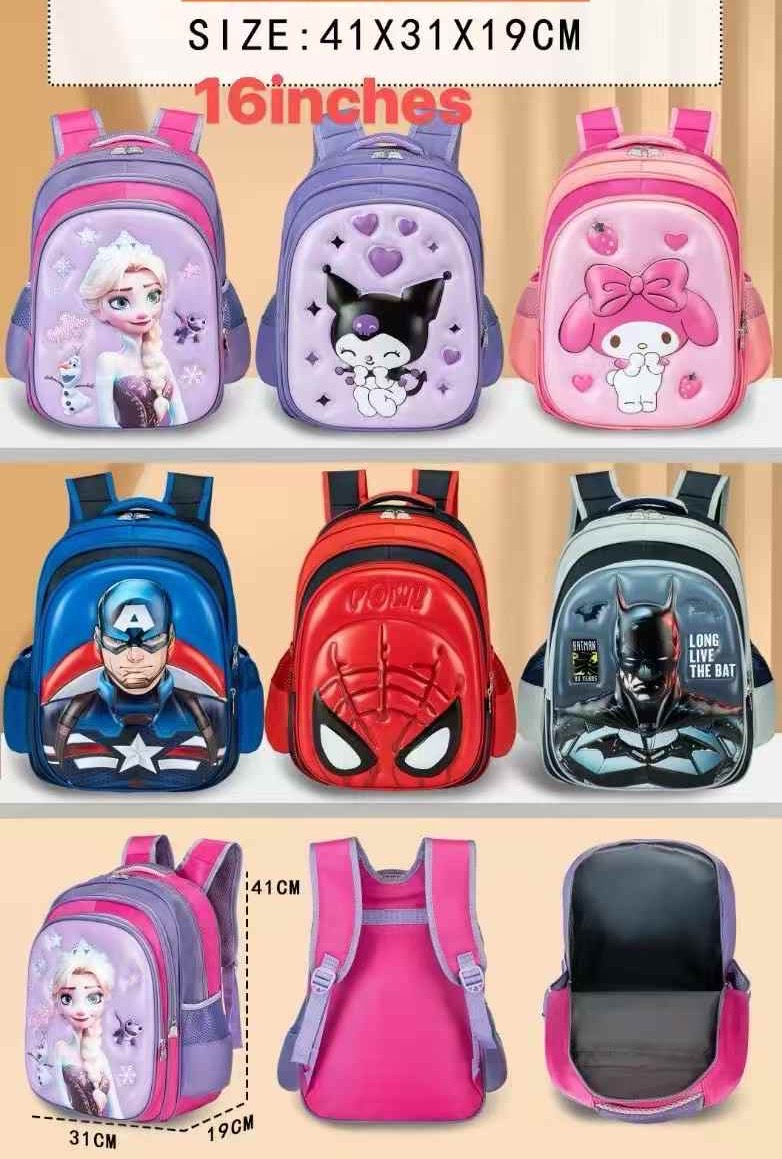 16 inches Backpack 3D Hard Shell Backpack Children's Schoolbag Outdoor ...