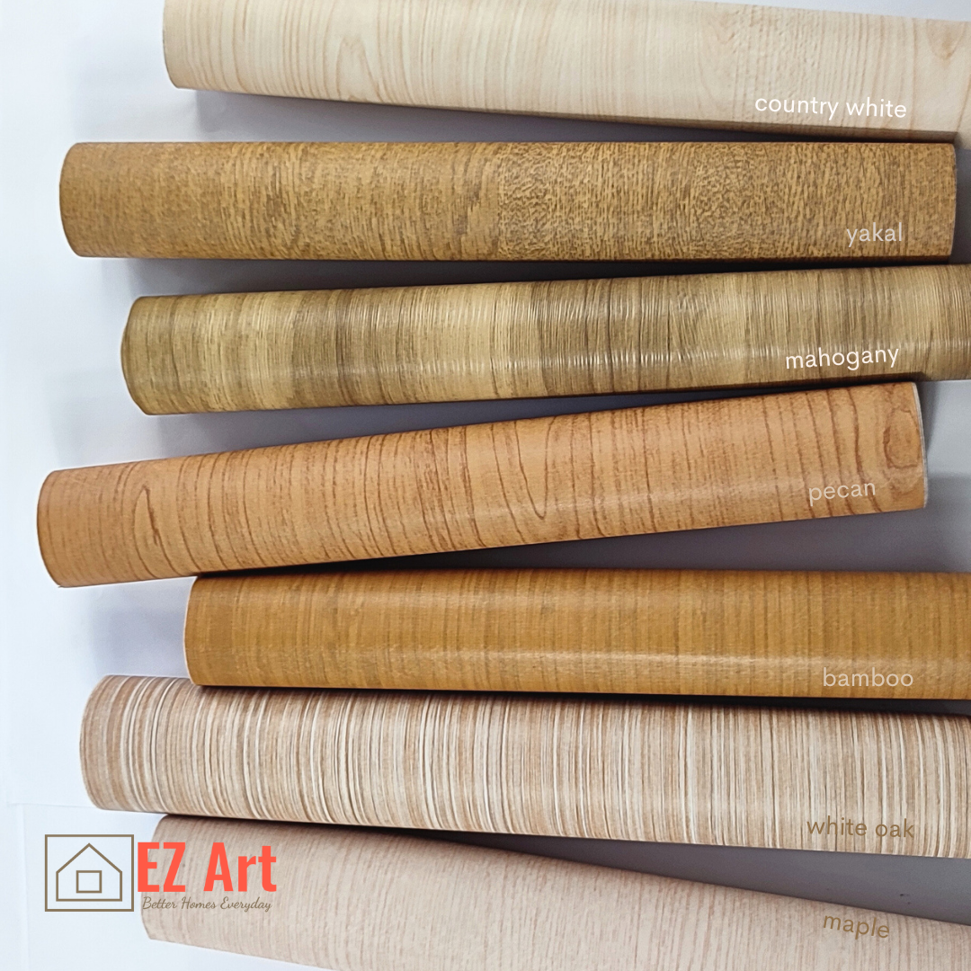 EZ Art WALL PAPER Yakal yellow brown wood design for table door ...