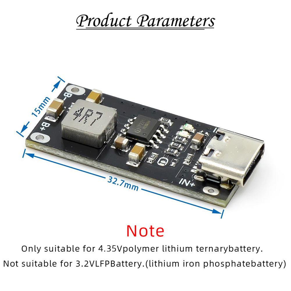 IP2312 Fast Charging Module 3A 5V-4.35V Type-C Charging Board for ...