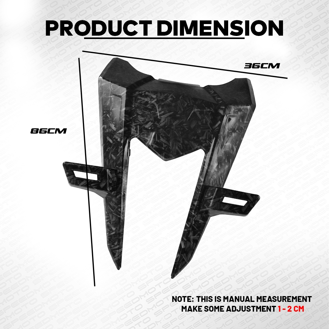 MOKOTO CLICK V3 / V4 FRONT PANEL COVER CARBON / MATTE BLACK / FORGED ...