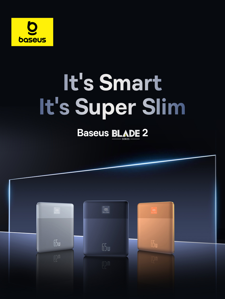 Baseus powerbank fast charging type c 12000mAh 65W portable laptop ...