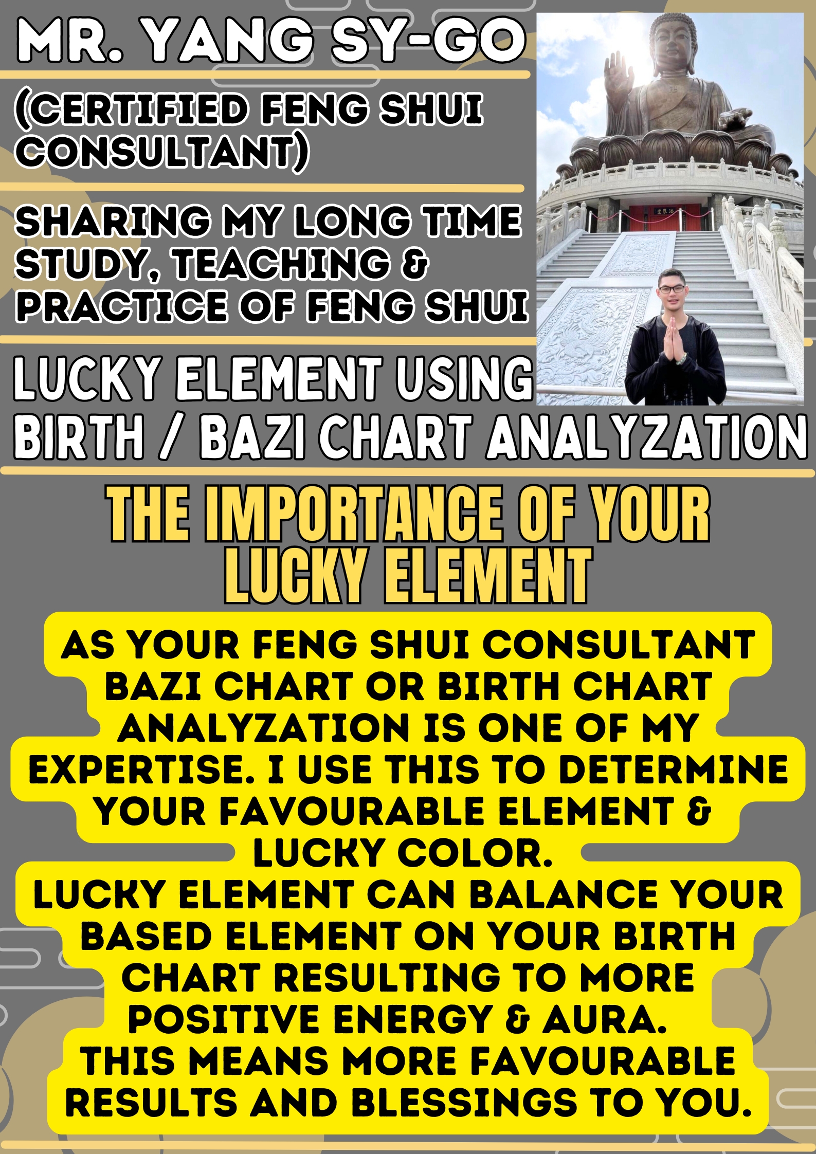 Lucky Element Card By Mr. Yang Sy-Go (Certified Fengshui Consultant ...