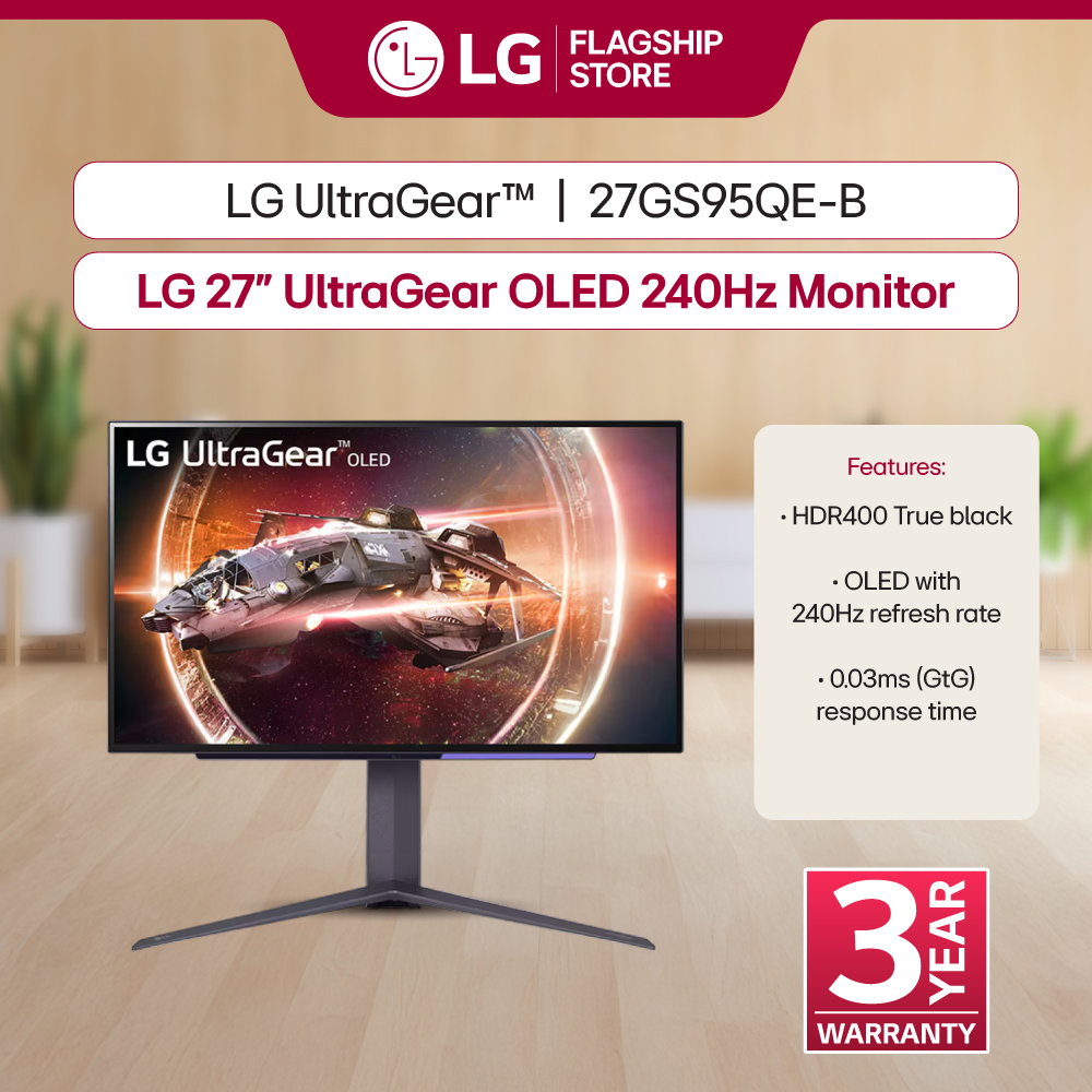 LG 27'' UltraGear™ OLED Gaming Monitor | HDR400 True black, 240Hz, 0 ...