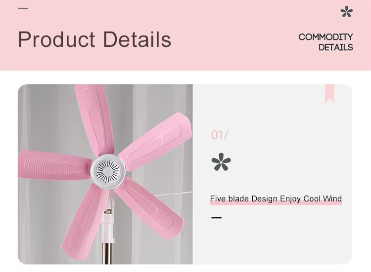 SYCAT-Y760-5 Blade Stand Fan Big Floor Electric Fan Floor Clip Fan Big ...