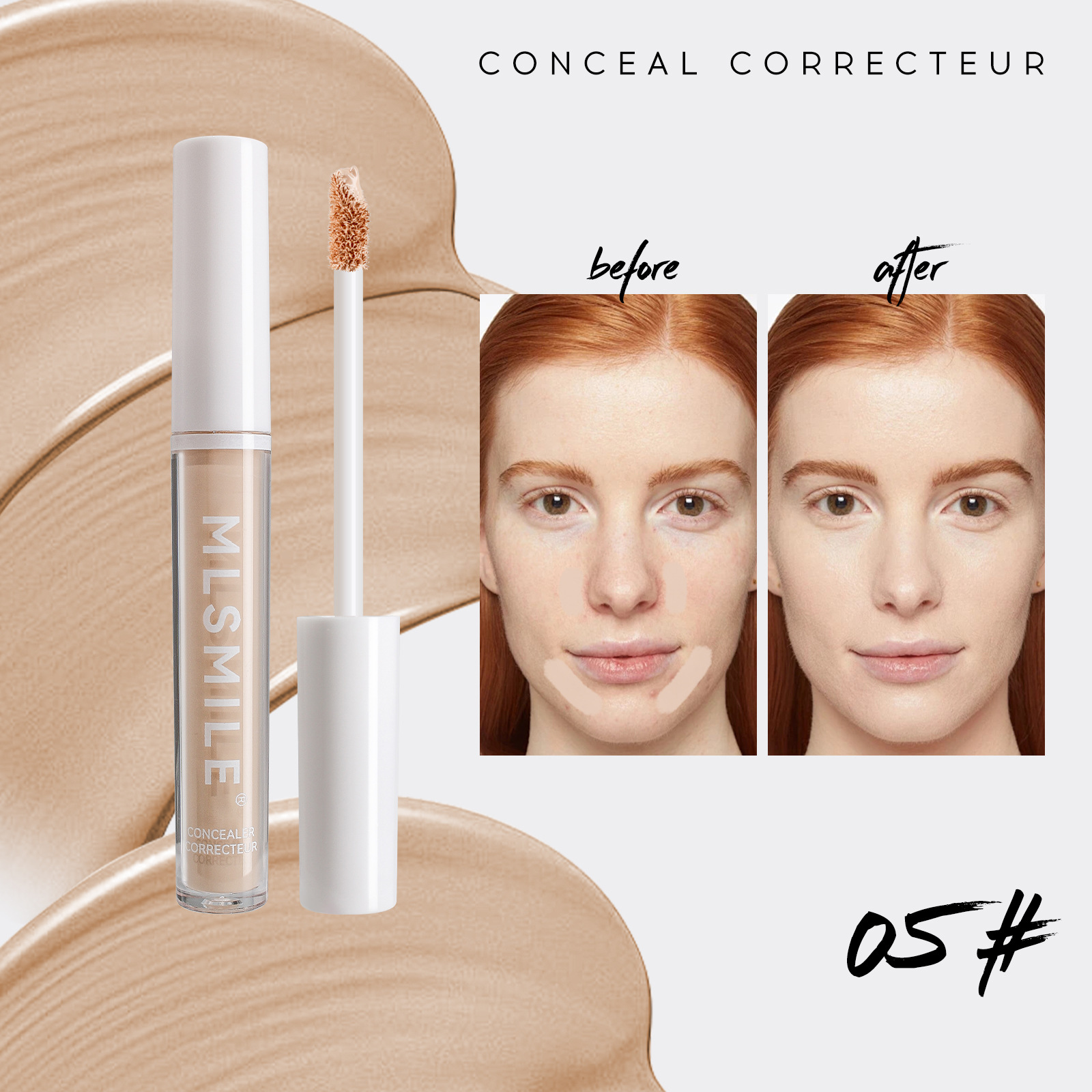 Coloured Concealer Facial Brightening Contouring Dark Circles Tear ...