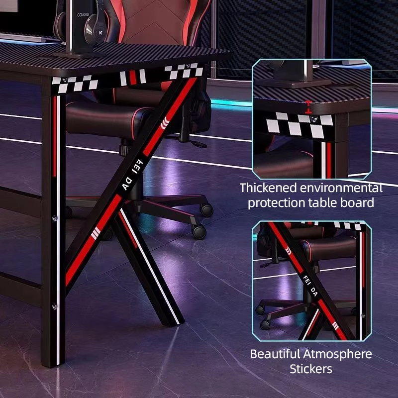 Gaming Table Computer PC Game Esports Desk for Room 140/120/100cm ...
