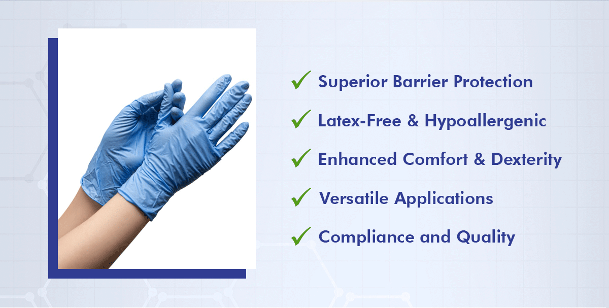 Sure Guard Disposable Examination Nitrile Gloves (1 Box - 100pcs ...