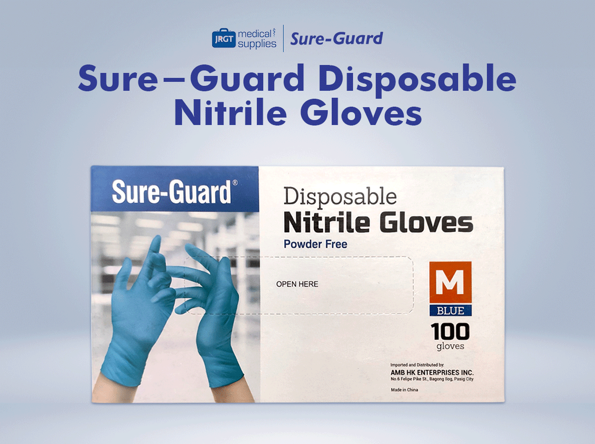 Sure Guard Disposable Examination Nitrile Gloves (1 Box - 100pcs ...