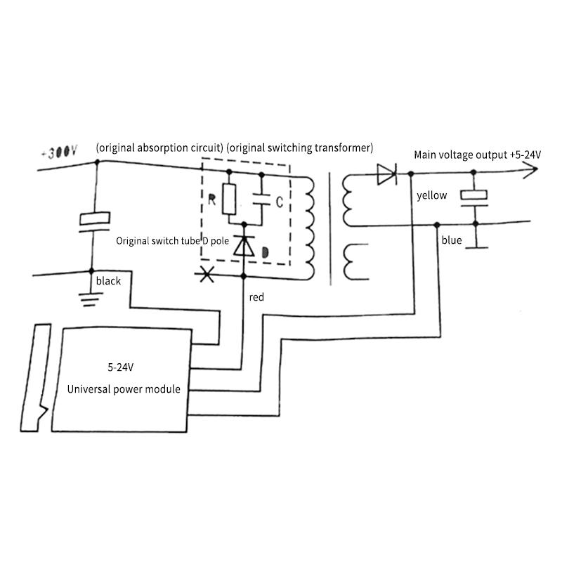5-24V Universal Switching Power Supply Module 14-60 Inch 4-Wire LCD TV ...
