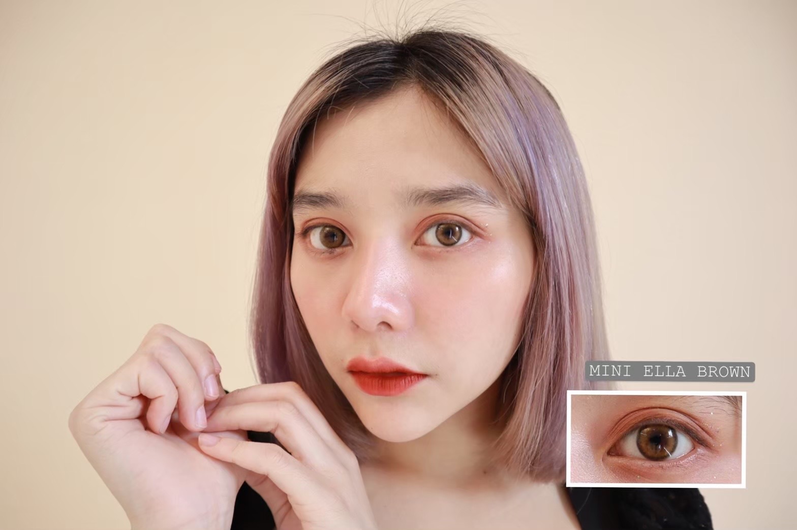 Mini Ella Brown Contact Lens + Free Lens Case | Kitty Kawaii 6 Months ...