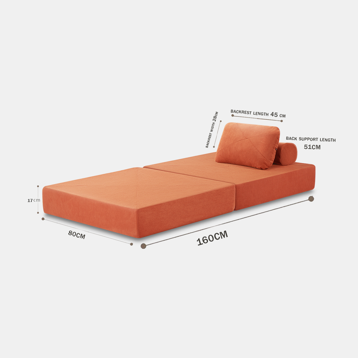【COD】Tofu block sofa, lazy sofa, folding sofa bed, multi-functional ...