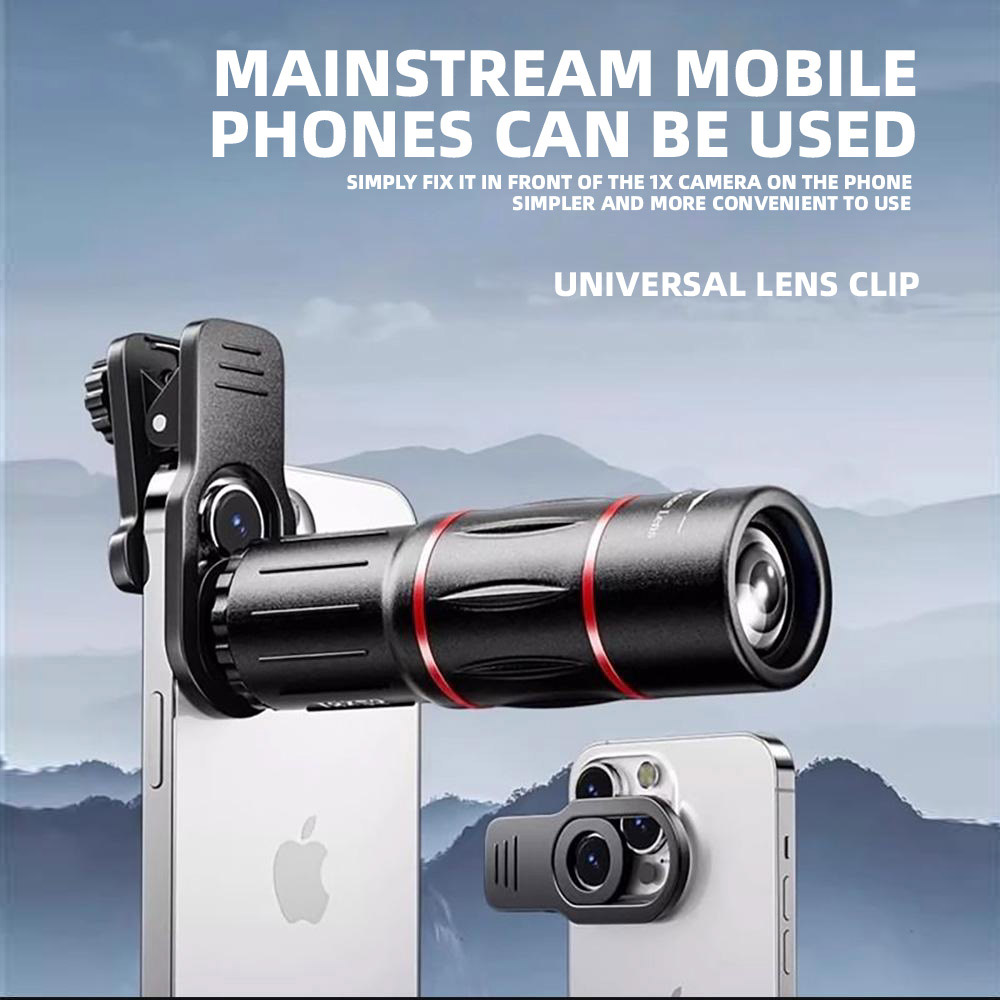 Universal 18x25 Monocular Zoom HD Optical Cell Phone ExternalLens ...
