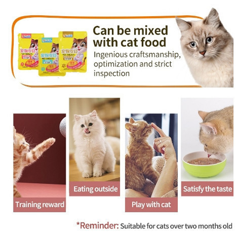 LIEBAO Cat Wet Food 80g Tuna Carrot Chicken Flavored Cat Treats Kitten ...