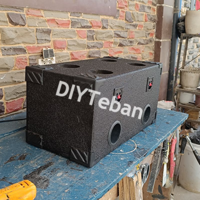 Dual 8 Inch Ported 3 Way with Mid and Tweeter Slot Affordable All in ...