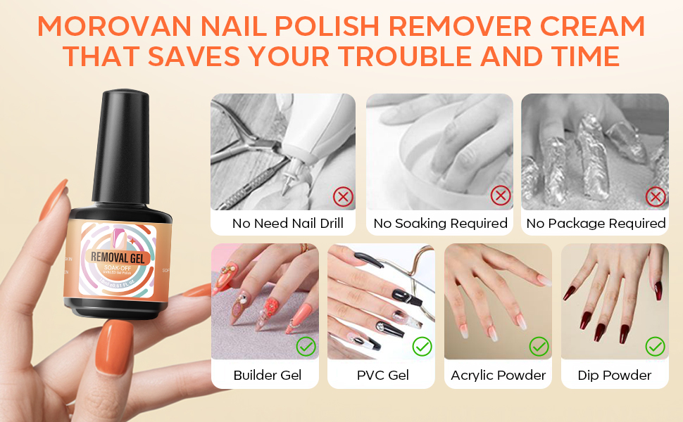 Nail Polish Remover Set 4 Pcs Function Cleaner Gel Nail Polish Remover ...