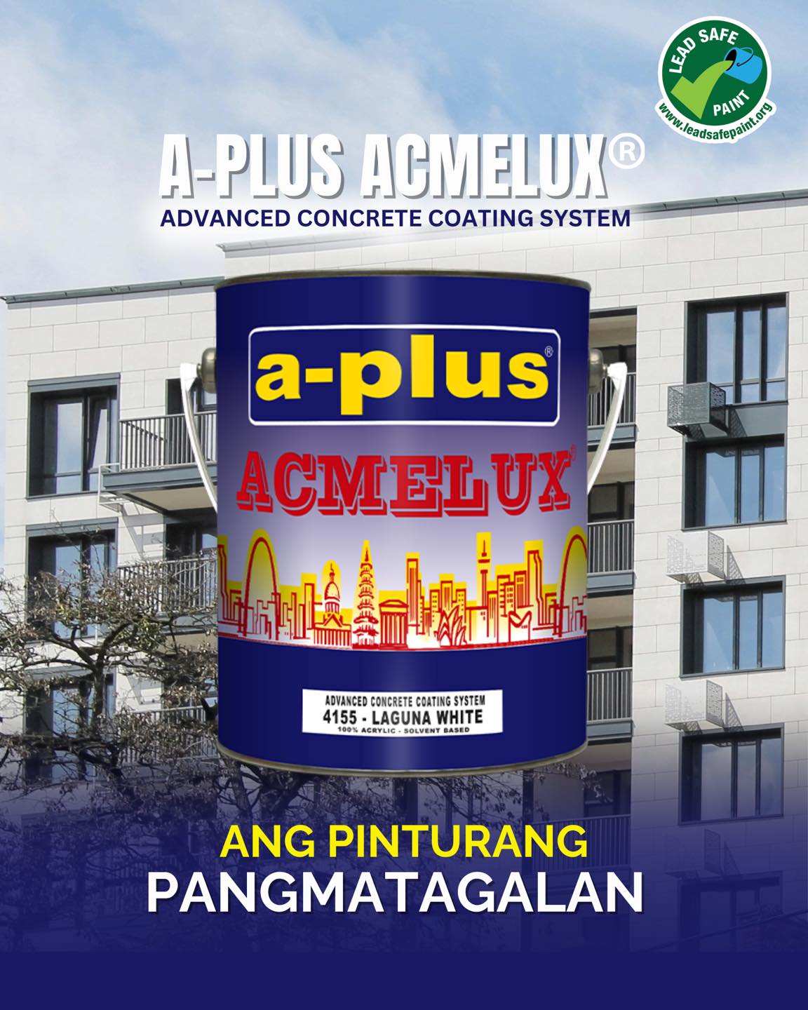 A-Plus Acmelux Premium Acrylic Solvent-Based Paint 4L - Green, Blue ...