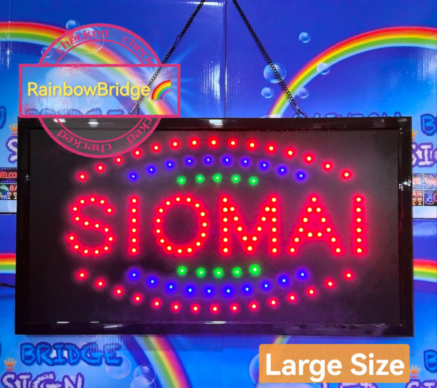 SIOMAI - RAINBOW BRIDGE LED SIGNAGE (New-Small-Large) #SIZE: W48cm ...
