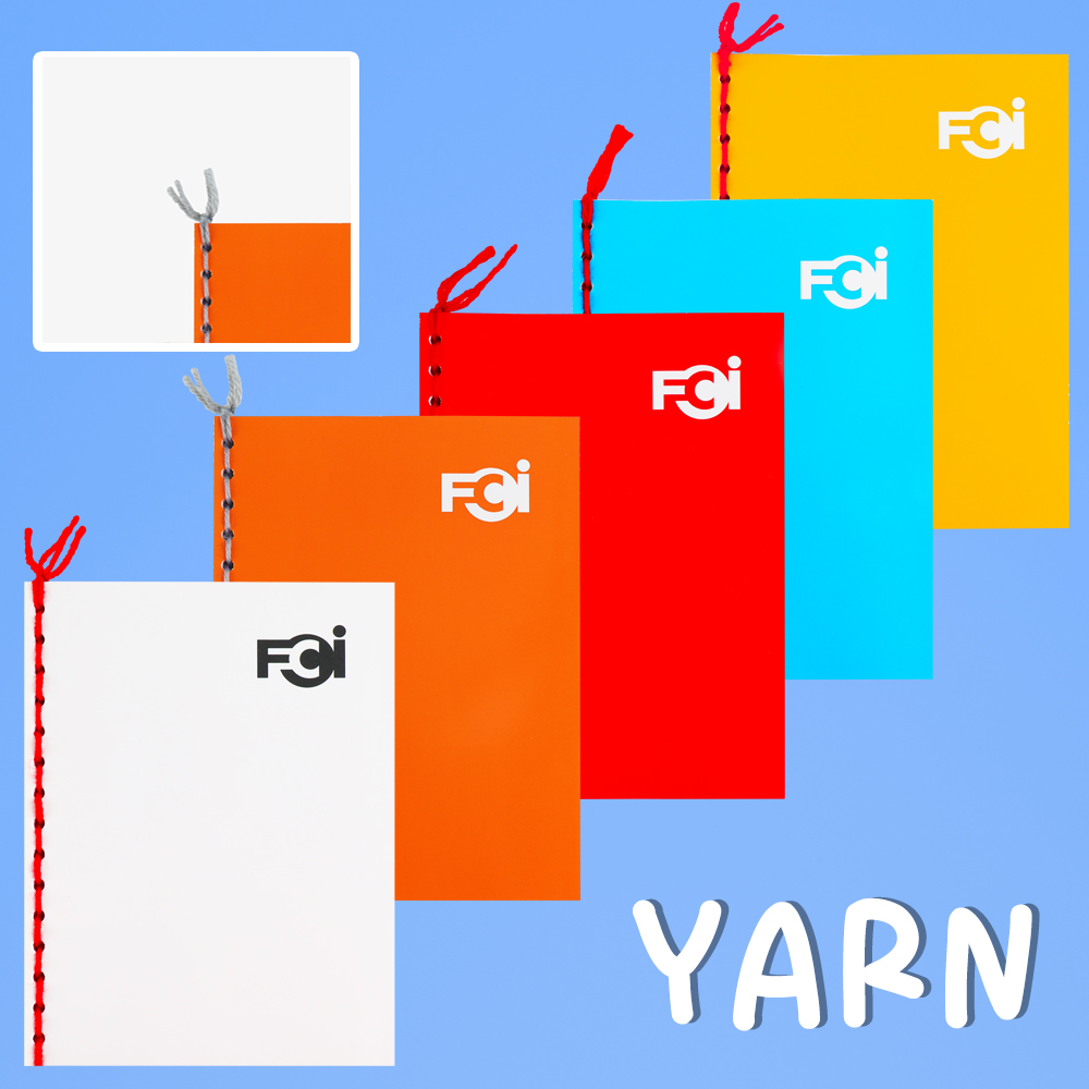 FCI Yarn Notebook 80 Leaves Assorted Colors for High School 10pcs (Sold ...