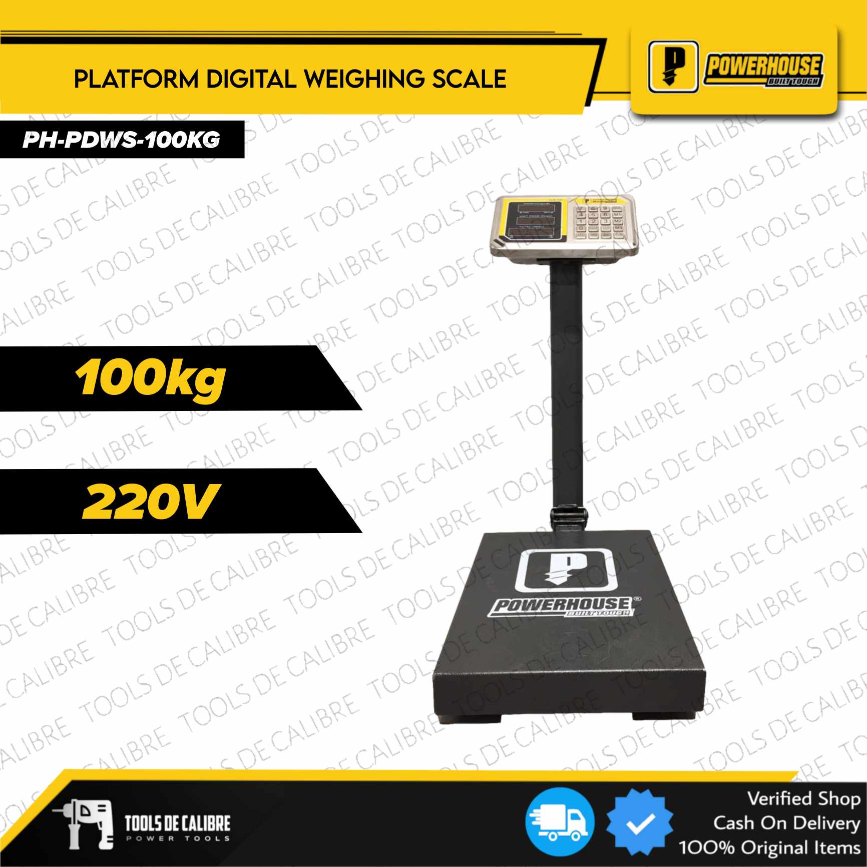 INGCO HESA31003 / POWERHOUSE PH-PDWS-100KG Rechargeable Electronic ...