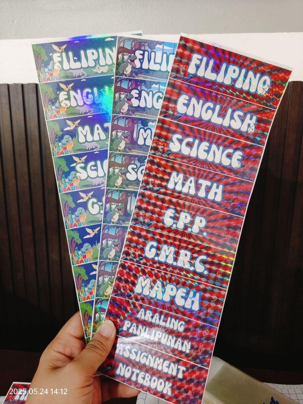 SUBJECT LABEL AND NAME LABEL STICKERS CHARACTER GRADE 1-10( 18 STICKERS ...