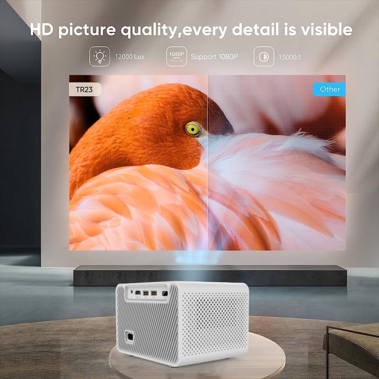 Monoz M10 1080P Smart Projector | WiFi 6 | Portable Android Projector ...