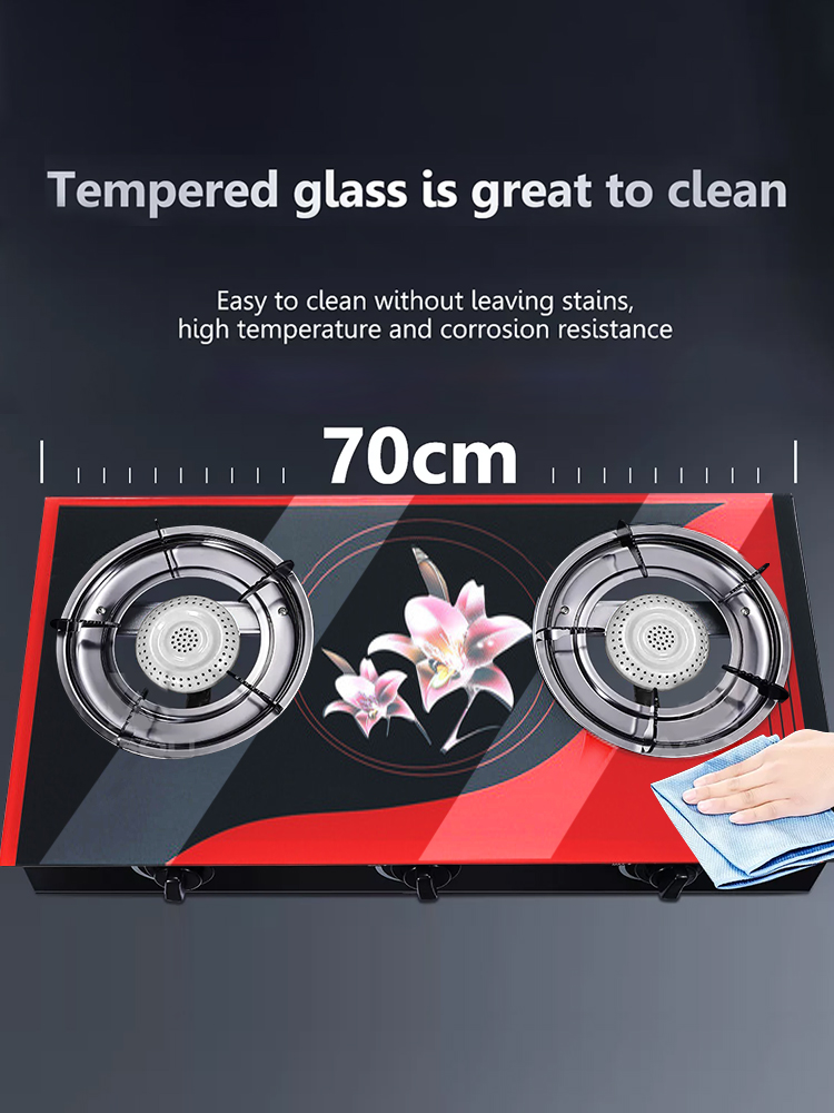 Tixx Table Gas Stove 4200W Double-Head Furnace Portable Ignition Burner ...