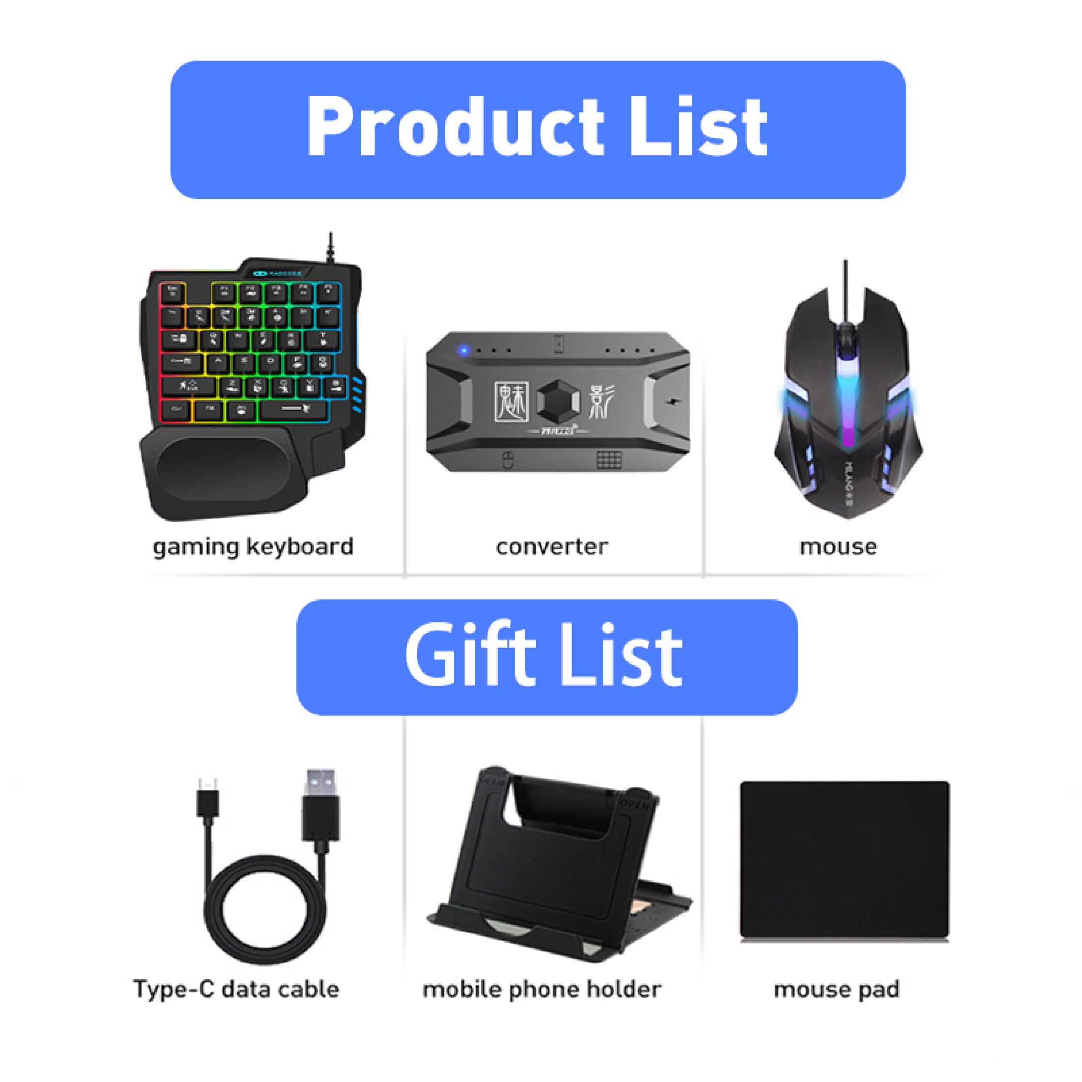 M1 Game keyboard PUBG CFM Artifact Keyboard and Mouse Set Mobile Games ...