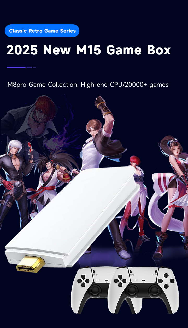 2025 New M15 Video Game console 64GB Games Set Classic Games NBA Game ...