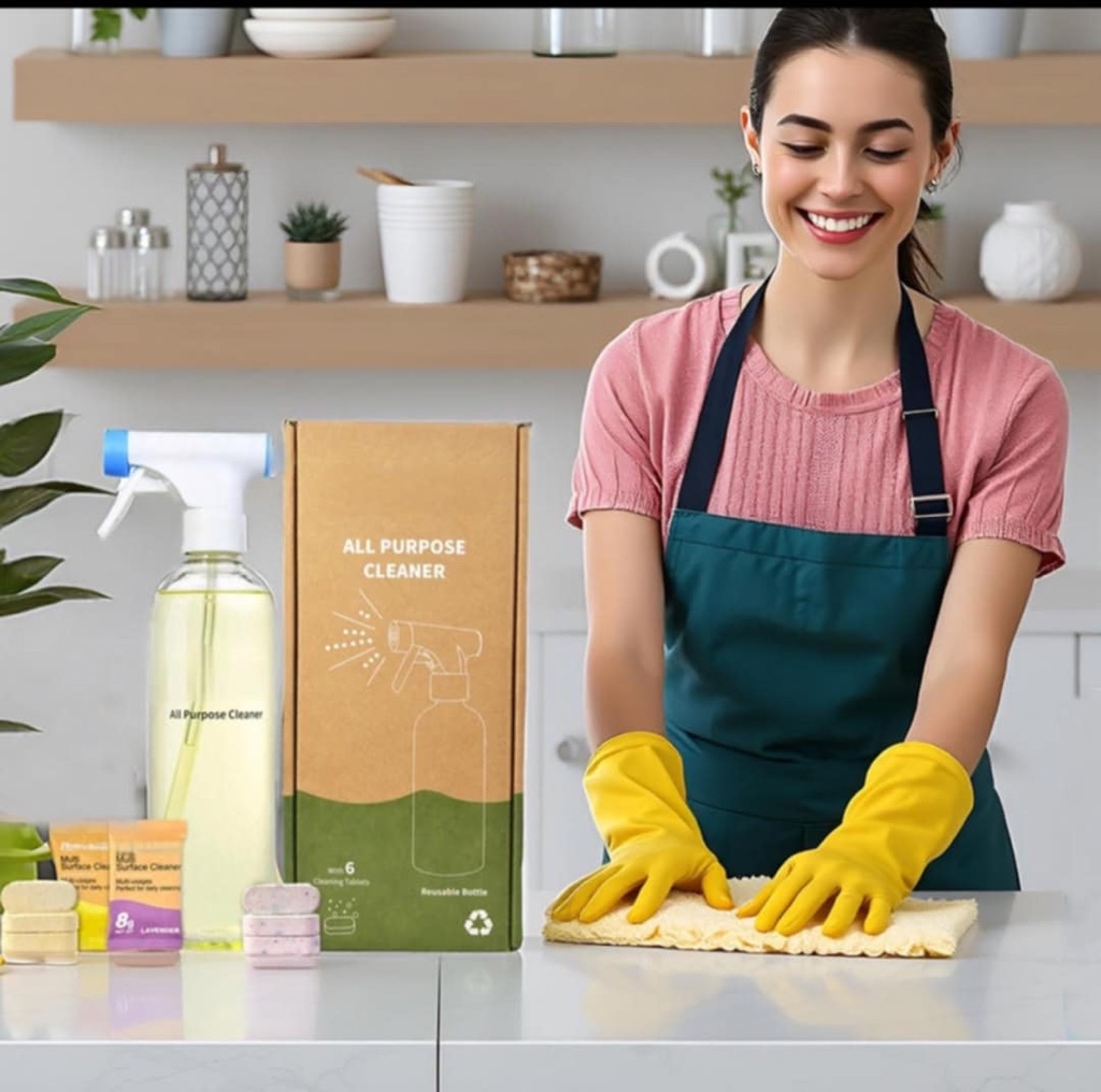 Premium All Purpose Cleaner Tablet Refills With Spray Bottle Package ...