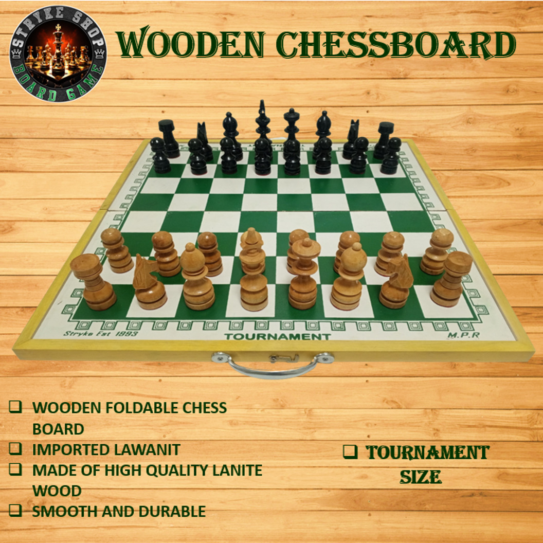 Tournament Size Chess Board Wooden Quality Board Games | Shopee Philippines