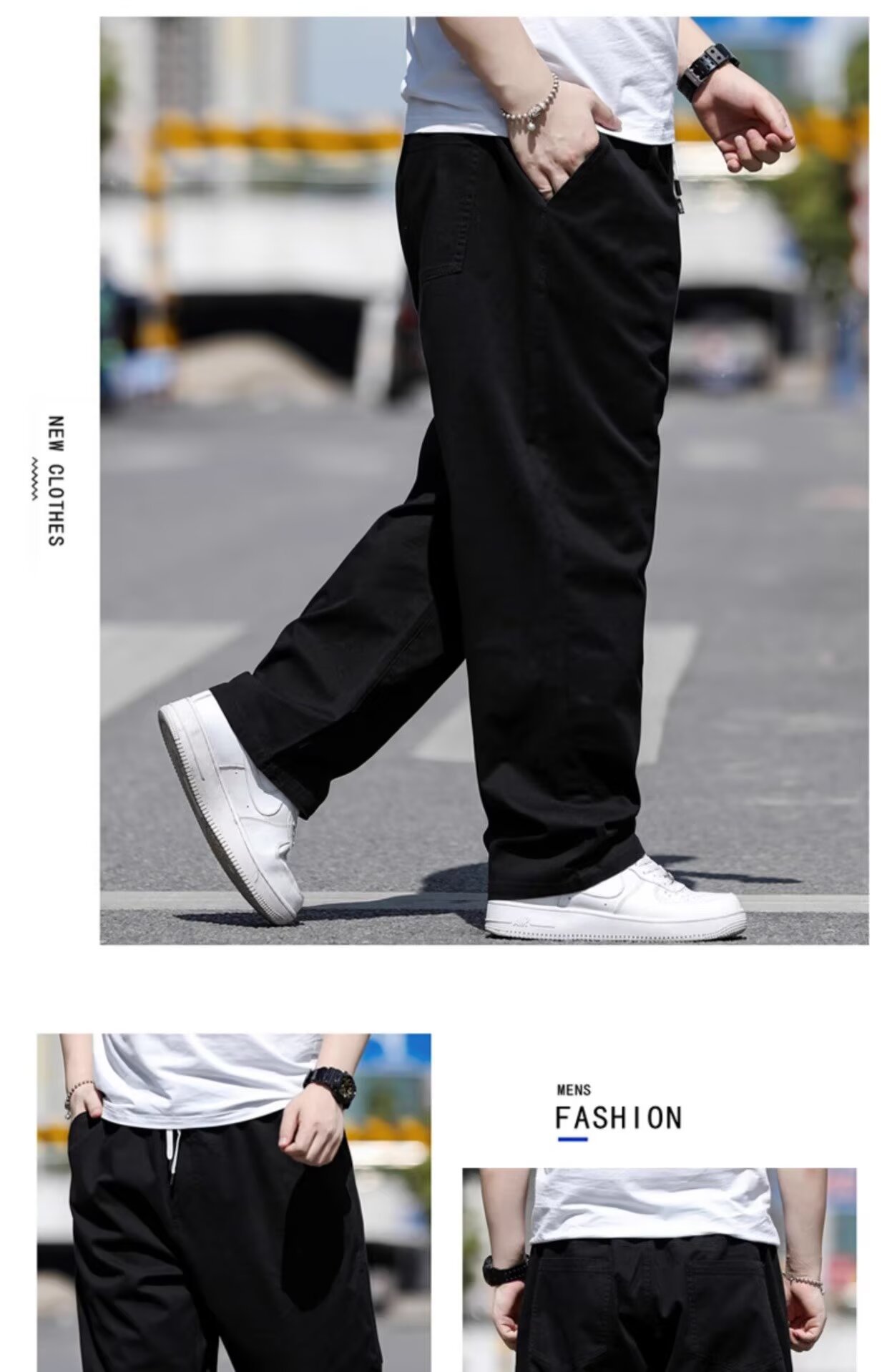 New style slimming【2XL- 8XL】plus size casual pants for men large loose ...