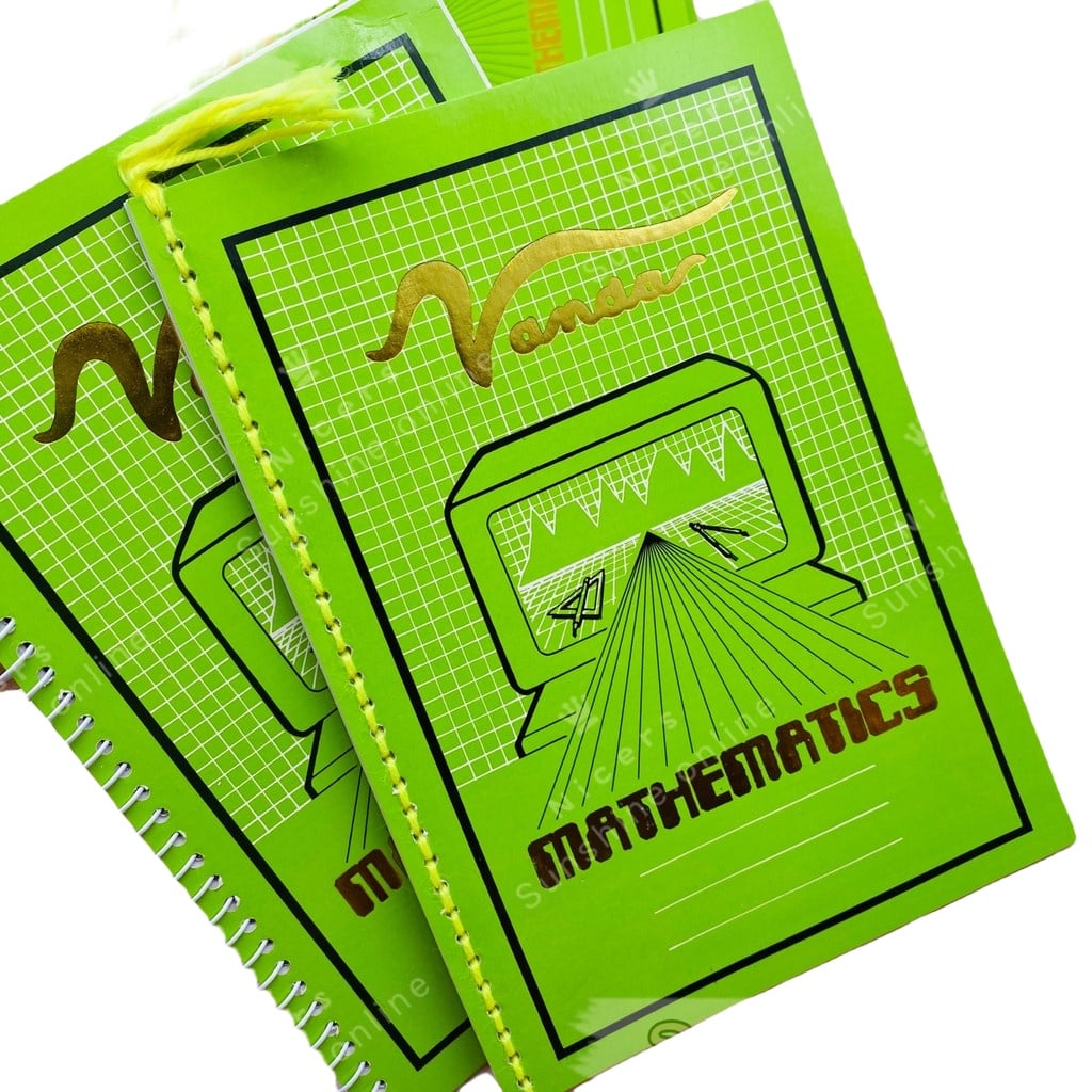 VANDA MATH GRAPHING NOTEBOOK Mathematics 80 leaves Spiral and with Yarn ...