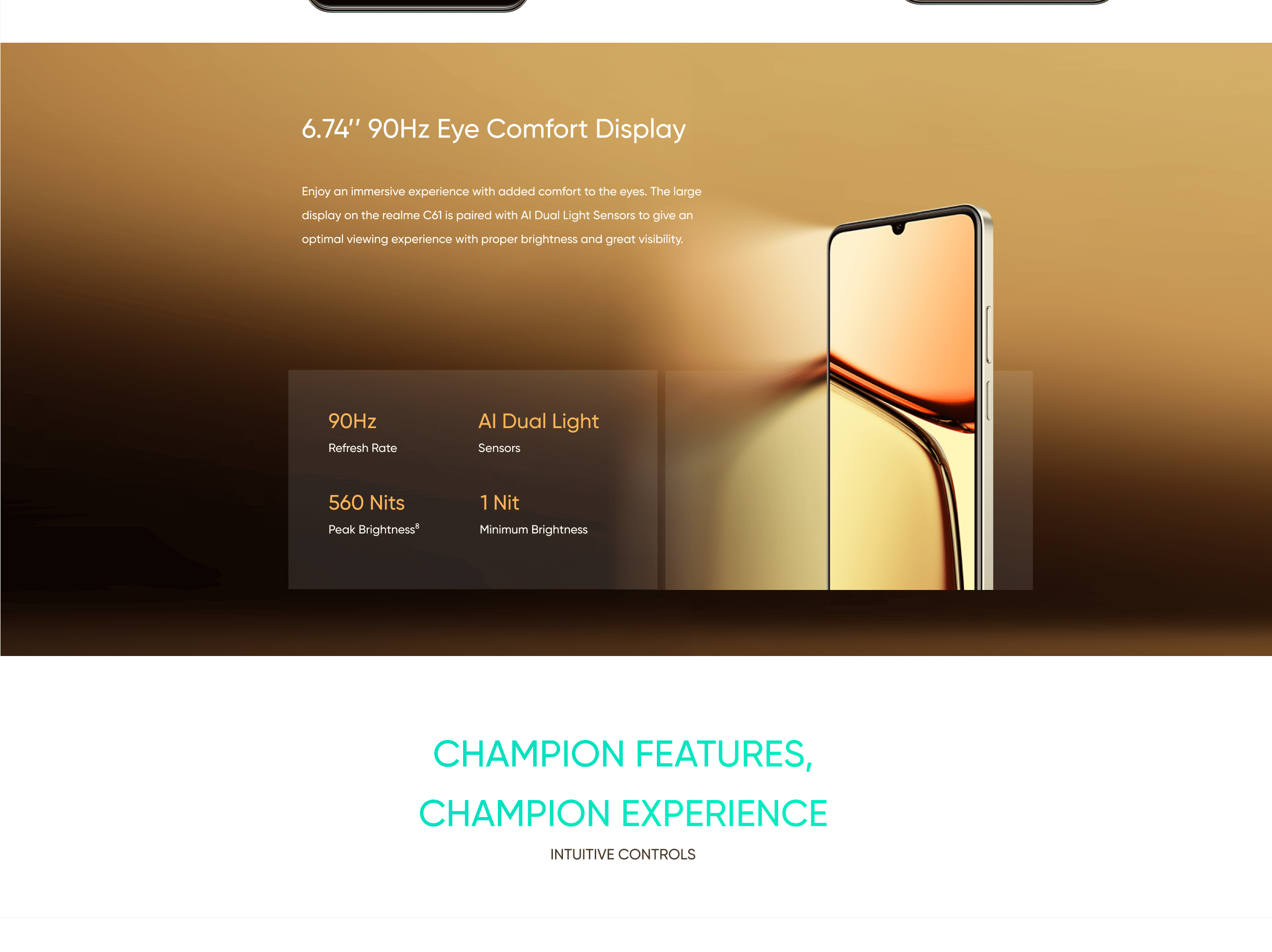 BESTSELLING realme C61 (4GB + 64GB) (IP 54 Dust & Water Resistance, 5000mAh Battery, Slim Design ...