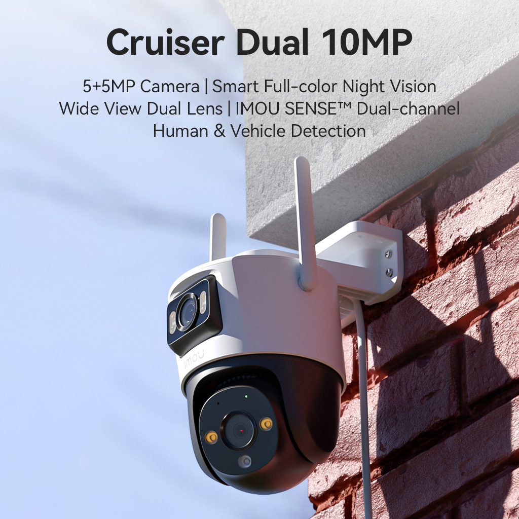 IMOU Cruiser Dual 10MP +128GB Dual Lens Outdoor Camera CCTV Security ...