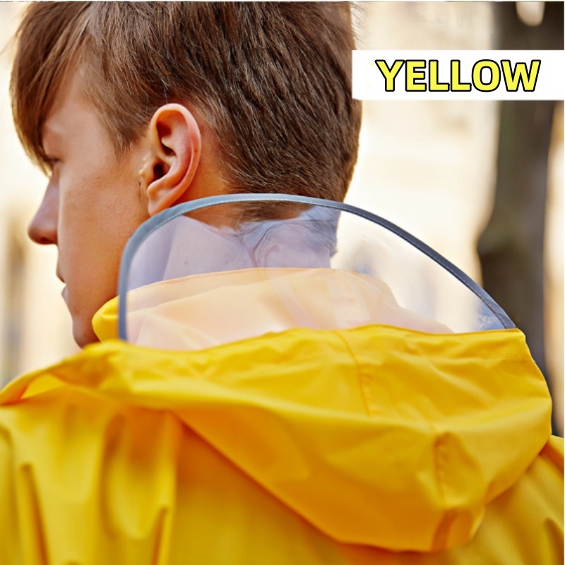 NEW Waterproof Rain coat with transparent Faceshield Breathable Anti ...