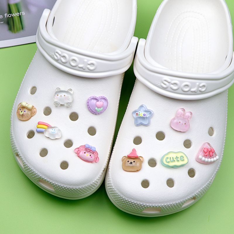 10pcs/set Jibbitz Shoe Charms Cute Cartoon Shoe Accessories Charms for ...