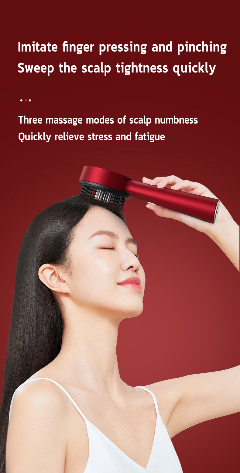 Electric Massage Comb Hair Growth Instrument Scalp Care High Frequency ...