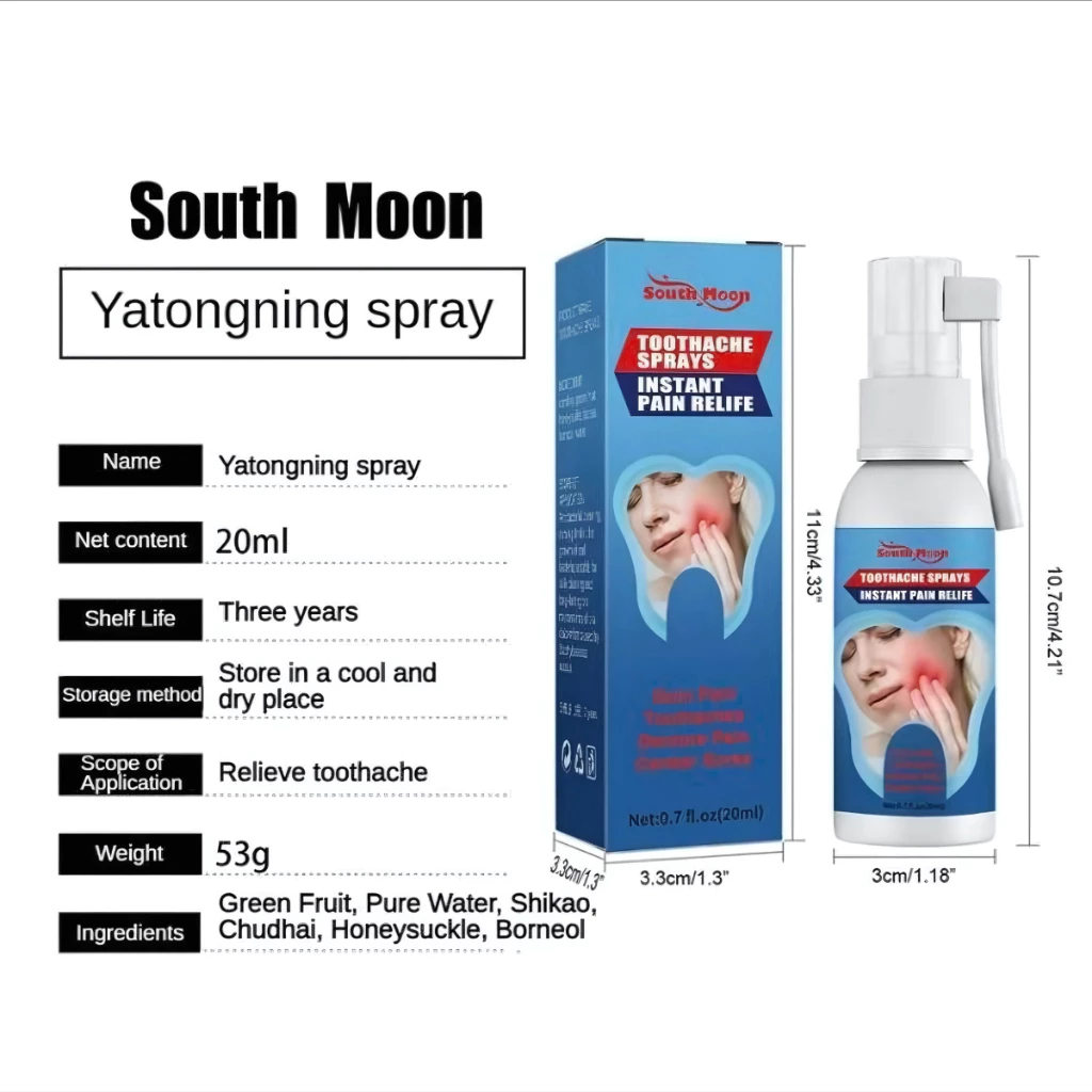 【Buy 1 Take 2】Toothache Spray Instant Pain Relief Oral Spray for Gum ...