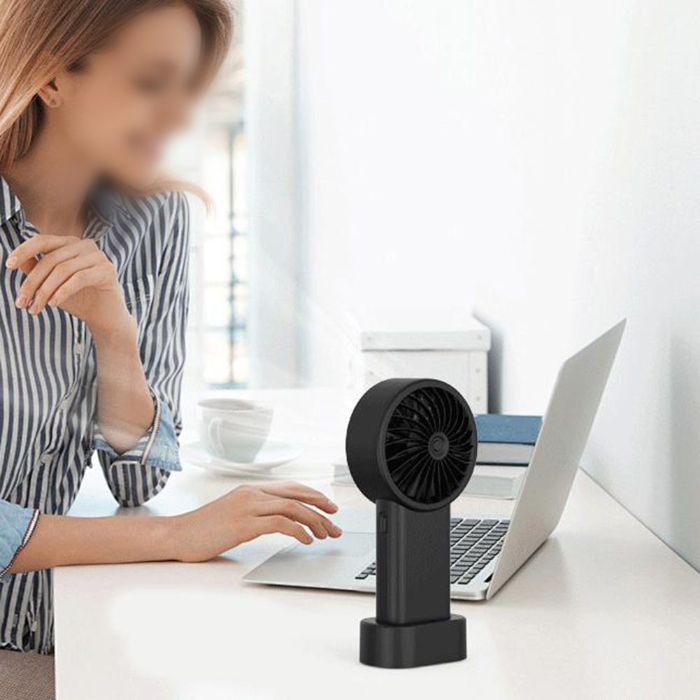 WINEEO Rechargeable Mini Fan Handheld Fan Solar chargeable Portable ...