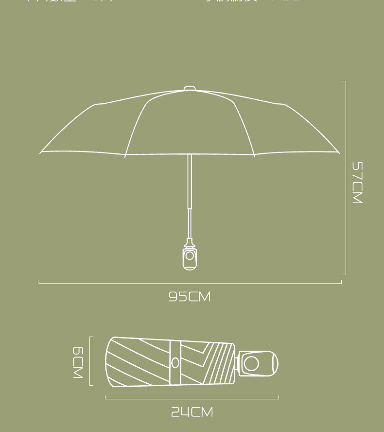 Portable Automatic umbrella Folding mini umbrella UV Protection Rain ...