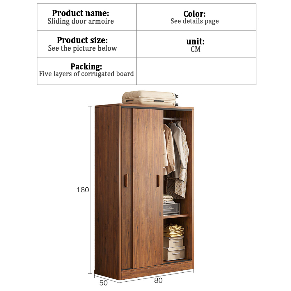 Wardrobe Closet Nordic Luxury Large Sliding Door Wardrobe Cabinet ...